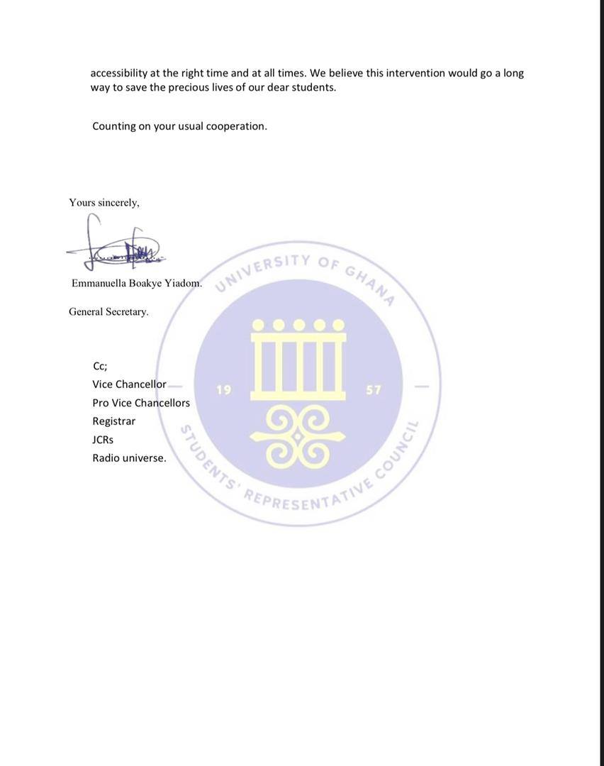 UG: Make student clinic 24-hour operational - SRC Gen. Sec urges UG ...