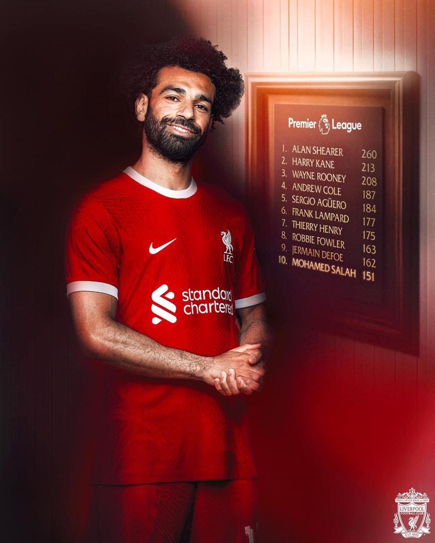 Mohammed Salah ascends into the top 10 Premier League all-time scoring ...